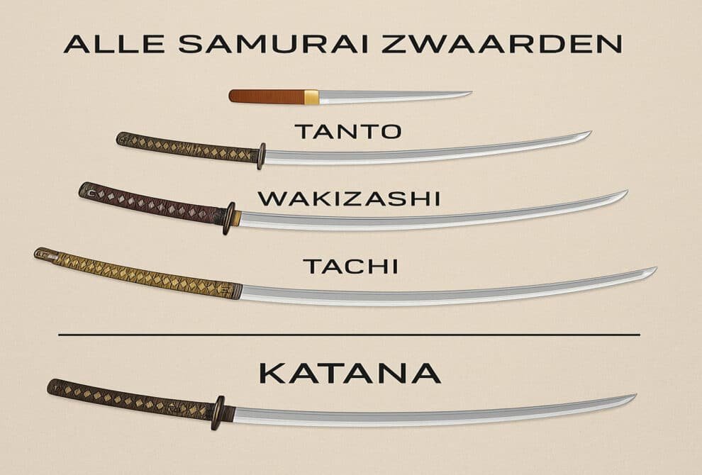 Wat is het verschil tussen een katana en samurai zwaard?